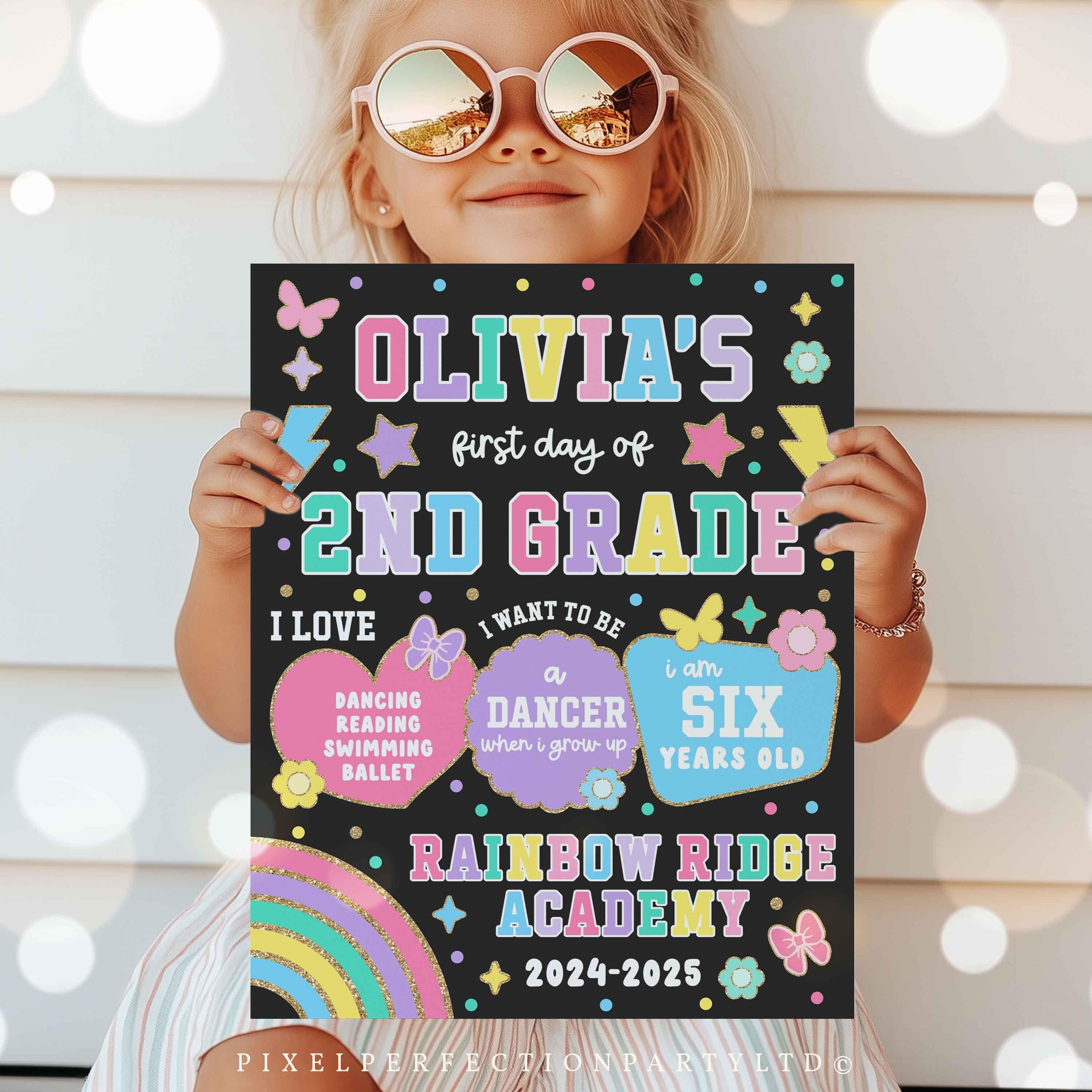 Editable First Day of 2nd Grade Sign Printable First Day of 2nd Grade ...