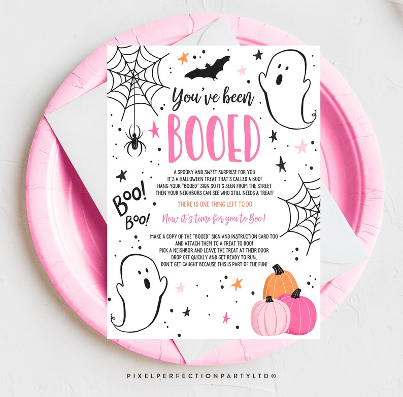 You've Been Booed Printable Halloween Activity Kit - Etsy