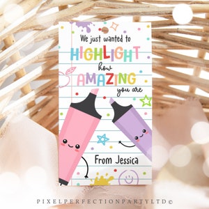 Teacher Appreciation Gift Tag Highlight What an Amazing Teacher Gift ...