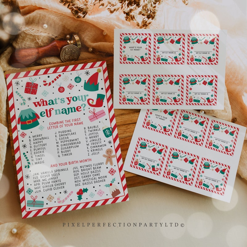 Whats Your Elf Name - Etsy