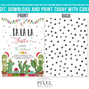 Christmas Fiesta Party Invitation Holiday Fiesta Party | Etsy