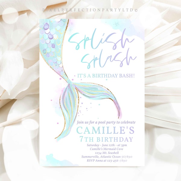 Mermaid Pool Party - Etsy
