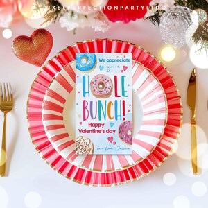 Editable Teachers Valentine's Day Gift Tag Teacher Donut Appreciation ...