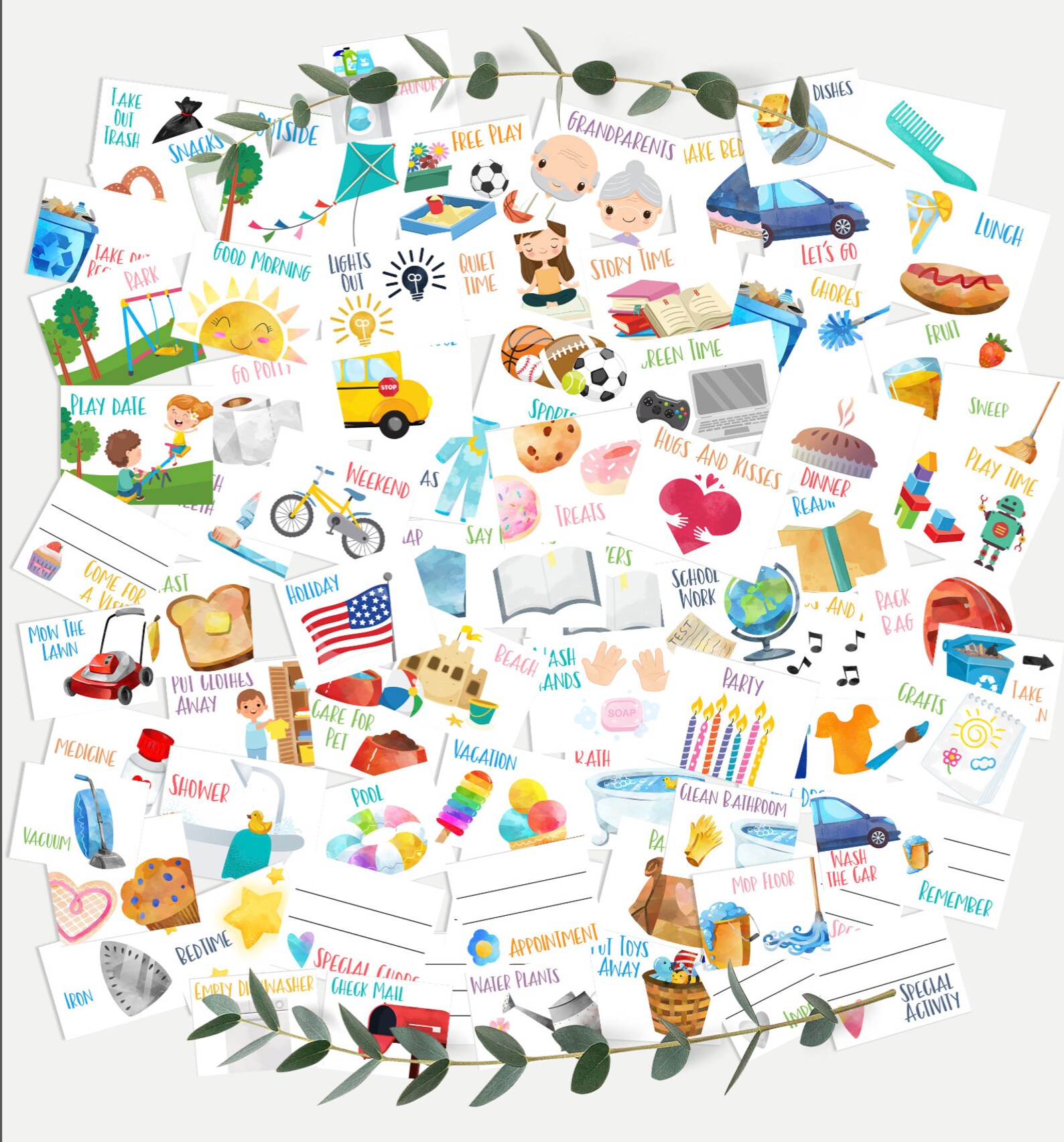 Visual Schedule Kids Daily Routine Chart to Do Done Chart to | Etsy UK