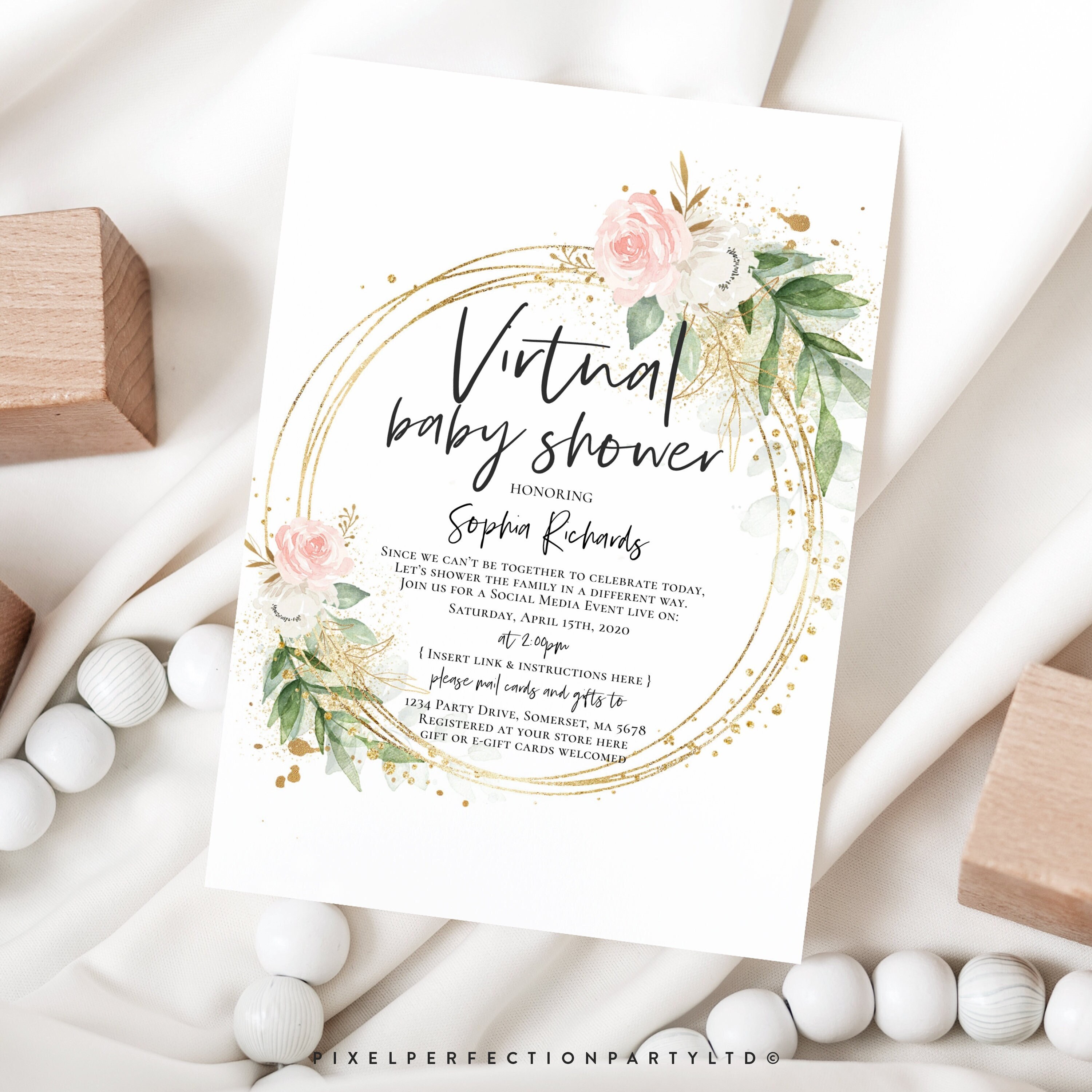 Invitations & Announcements Baby Shower Instant Download Editable ...