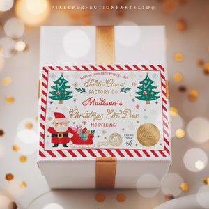 EDITABLE Christmas Eve Box Label Christmas Eve Box Sign Special ...
