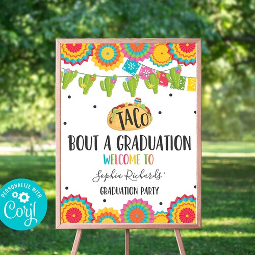 Taco Graduation Graduation Fiesta Graduation Taco About a | Etsy