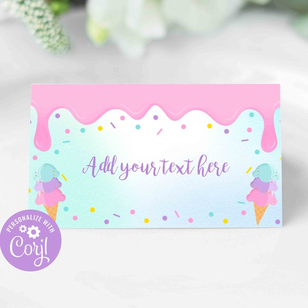 Ice Cream Card - Etsy