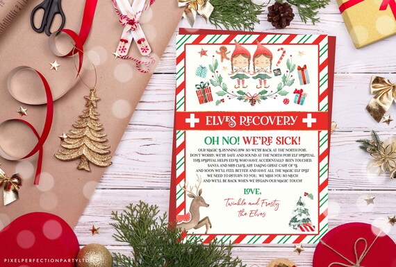 EDITABLE Elves Recovery Letter Elves Touched Elves Lost Magic Elves I'm ...