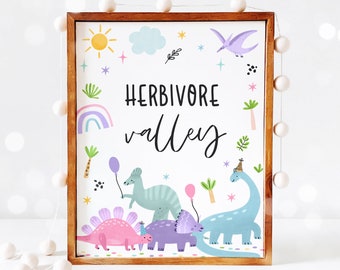 Herbivore Party Sign - Etsy