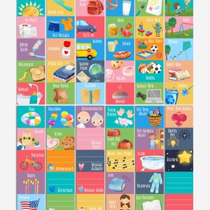Visual Schedule Kids Daily Routine Chart Toddler Routine Chart Morning ...