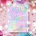 Editable Hello Double Digits 10th Birthday Party Invitation Hello ...