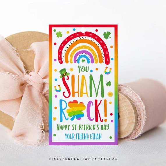 Editable St. Patrick's Day You Sham Rock Gift Tag St Patrick's Day ...