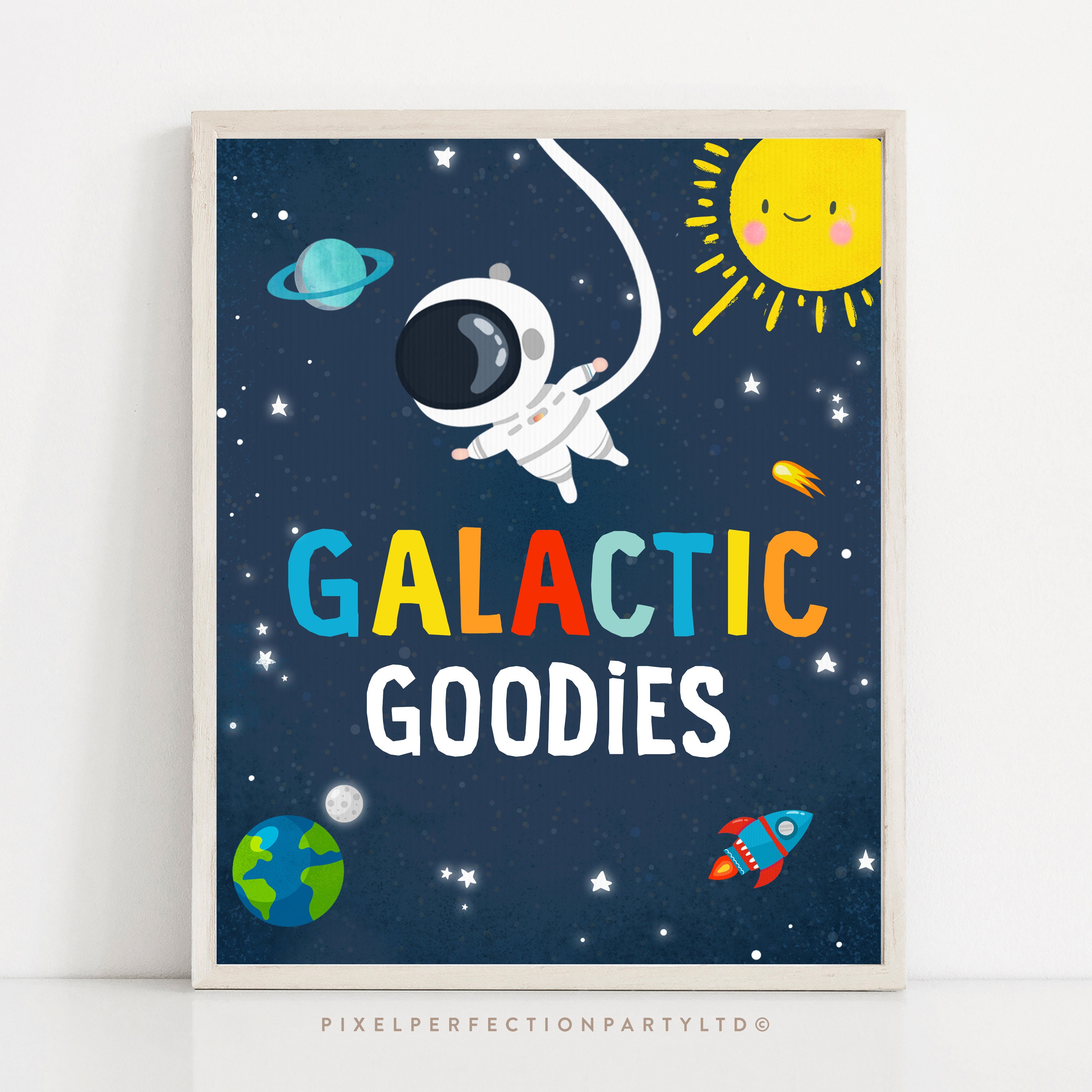 Outer Space Galactic Goodies Party Sign Outer Space Food Party - Etsy UK
