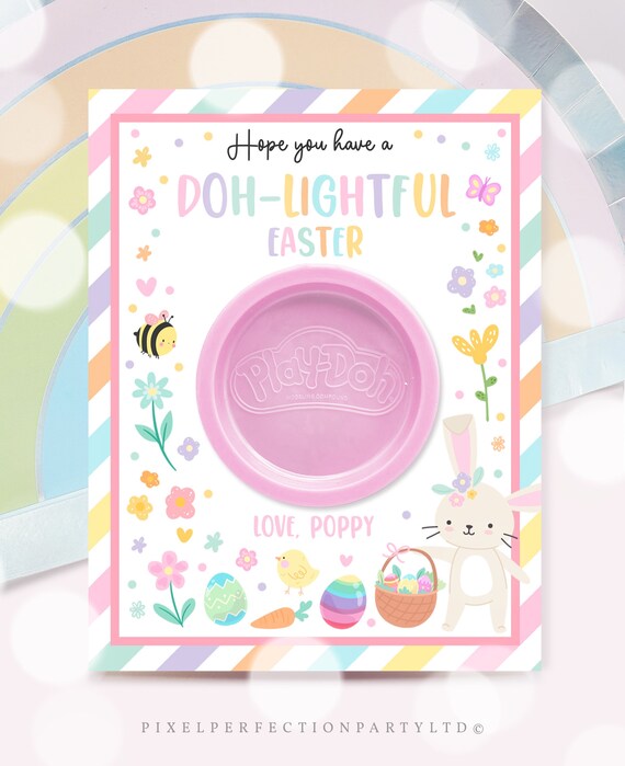 Editable Play Dough Easter Gift Tag Have A Doh-Lighful Easter Gift Tag ...