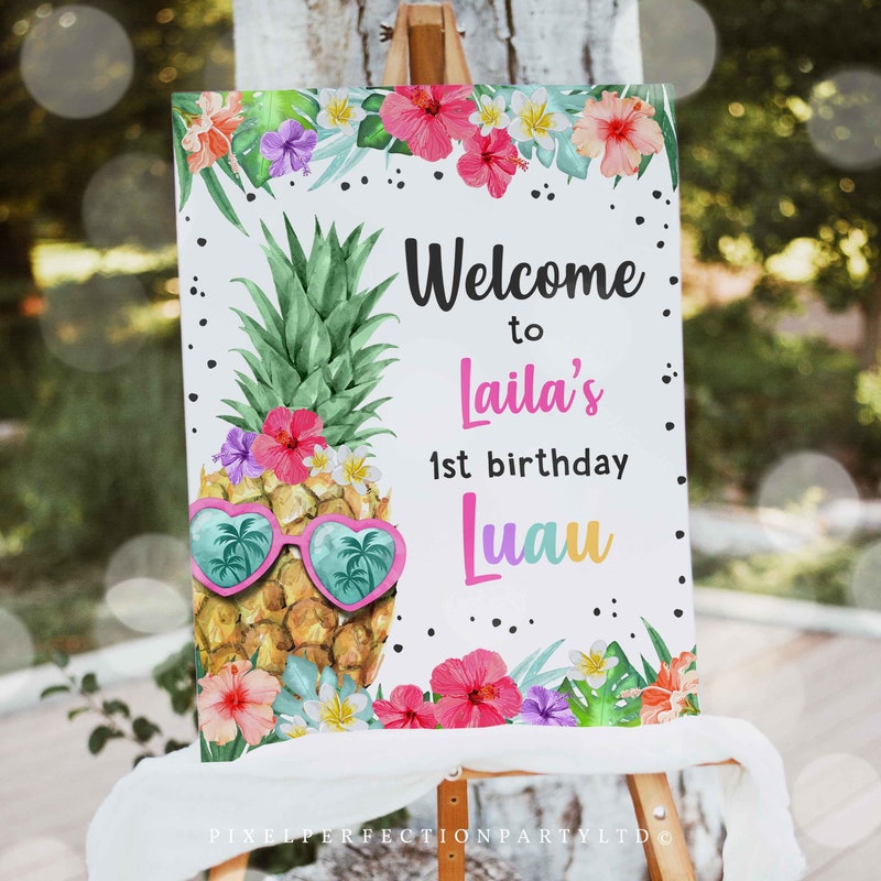 1st Birthday Luau - Etsy