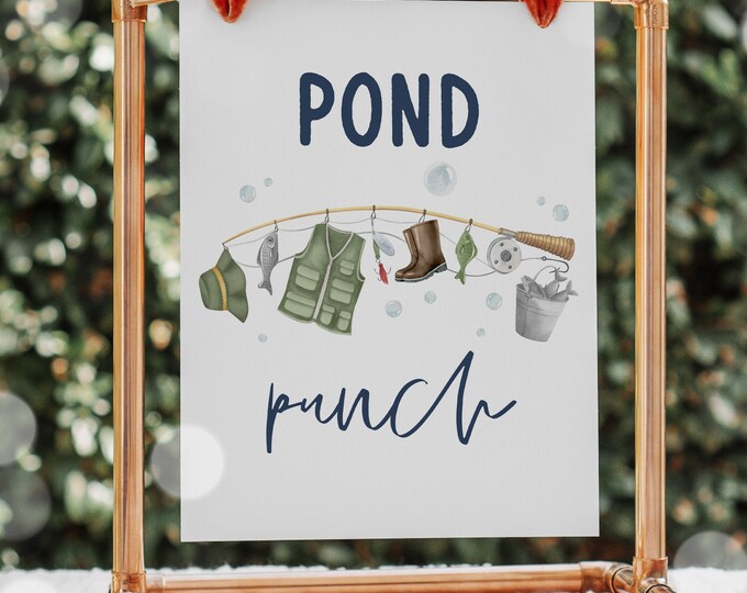 O-fish-ally ONE, Reeling in the Big ONE, Fishing Birthday Party Signs ...