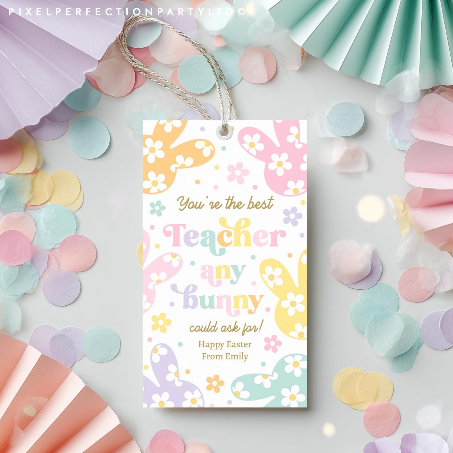 Editable You're the Best Teacher Any Bunny Could Ask for Gift Tag ...