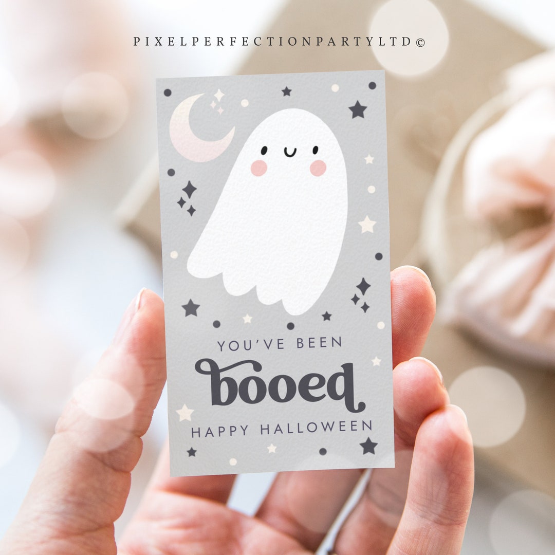 Editable You've Been Booed Gift Tag Label We've Been Booed Trick or ...