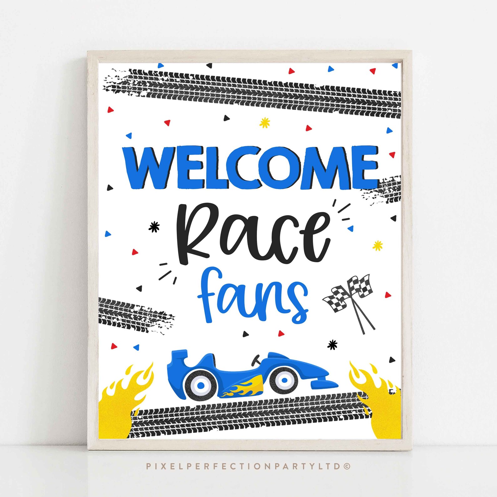 Welcome Race Fans Party Sign Race Car 2nd Birthday Two Fast 2 - Etsy ...
