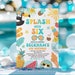 Editable Splash Into Six 6th Birthday Pool Party Invitation Tropical ...