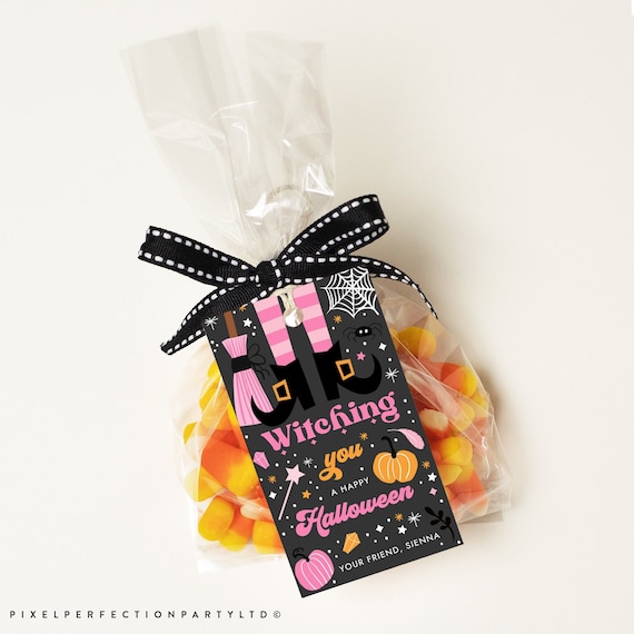 Editable Halloween Witch Gift Tag Witching You A Happy Halloween Gift ...
