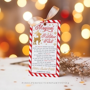 EDITABLE Magical Reindeer Food Tags Christmas Reindeer Food Tags ...