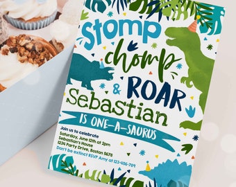 One a Saurus Party - Etsy