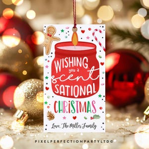 Editable Wishing You a Scentsational Christmas Gift Tag Teachers ...