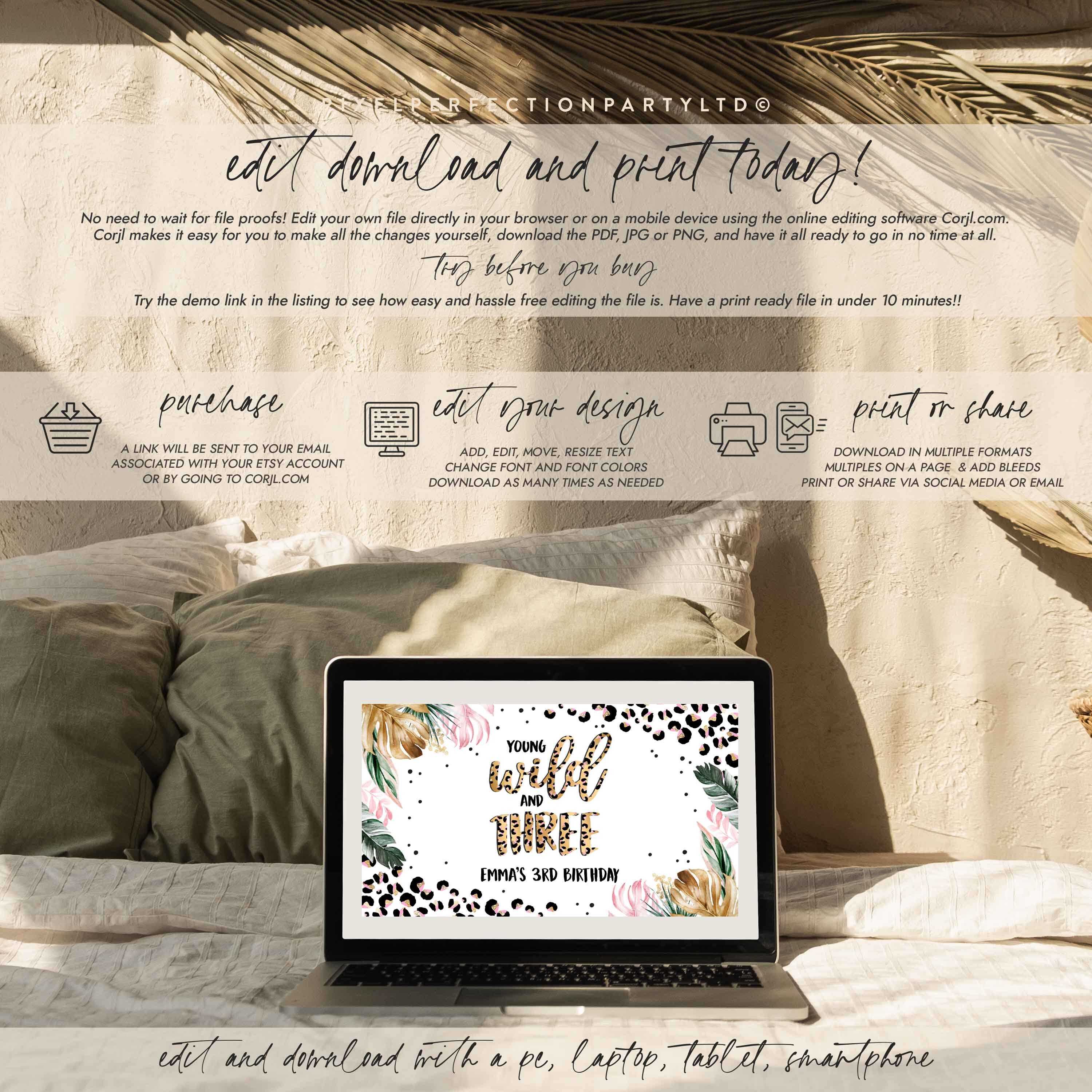Editable Leopard Print Gable Box Labels Jungle Gift Box Labels Young ...