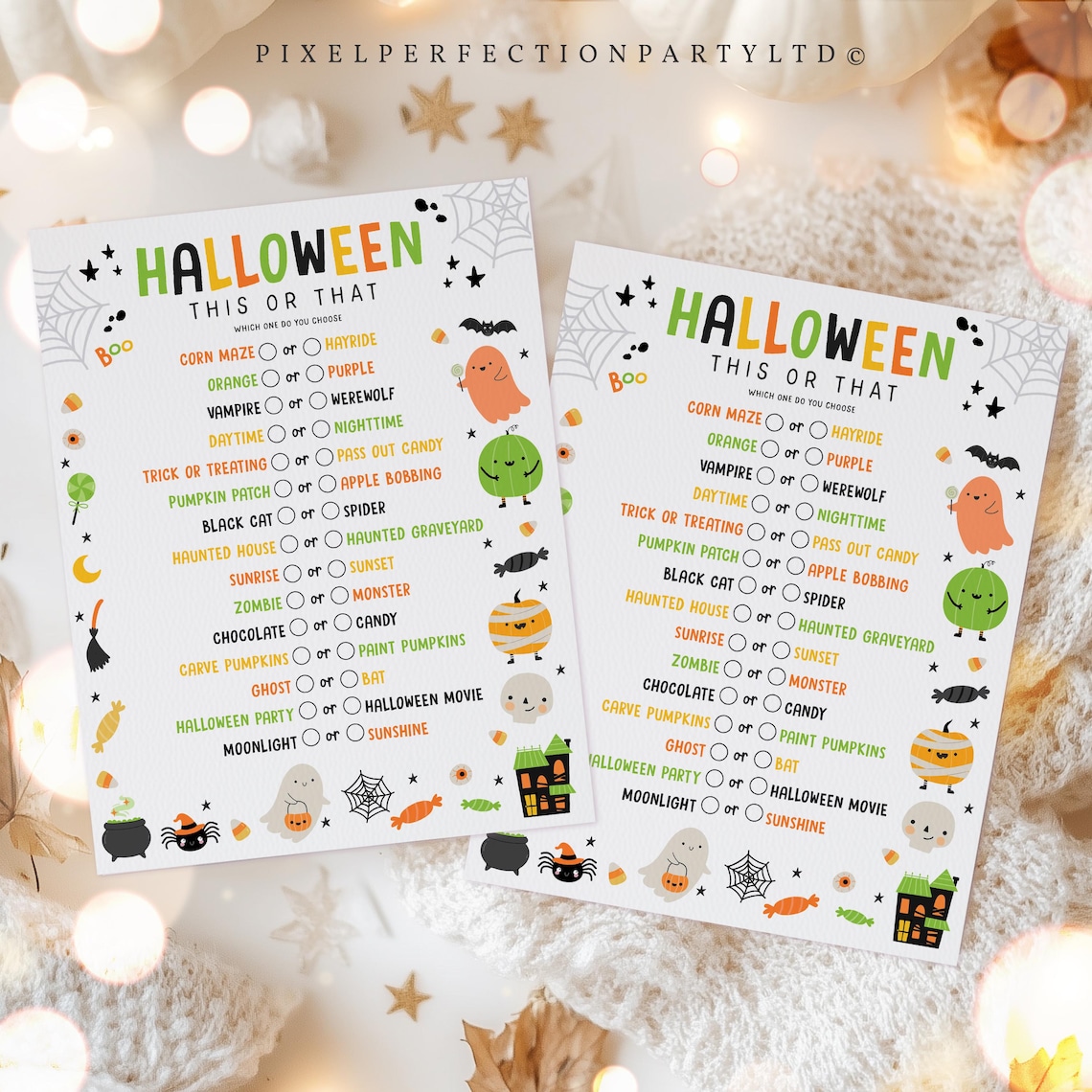 Halloween This or That Game Halloween Would You Rather Game Halloween ...