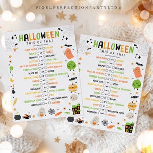 Halloween This or That Game Halloween Would You Rather Game Halloween ...
