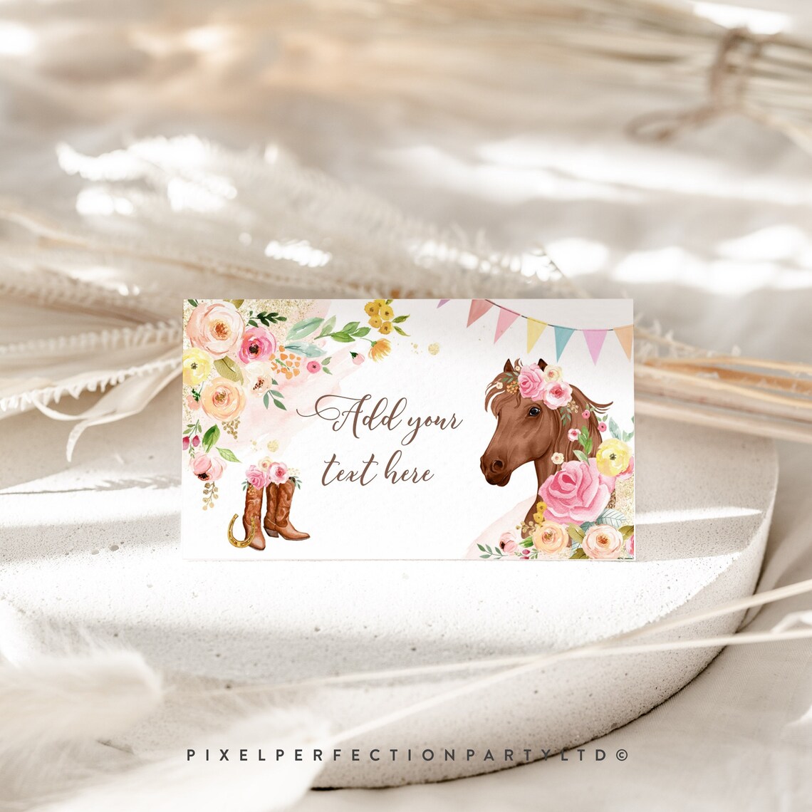 Editable Cowgirl Birthday Food Labels Horse Birthday Buffet - Etsy