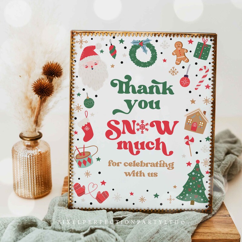 Thank You Snow Much - Etsy