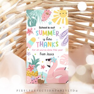 Teacher Appreciation Gift Tag Schools Out Summer is Here Teacher Gift ...