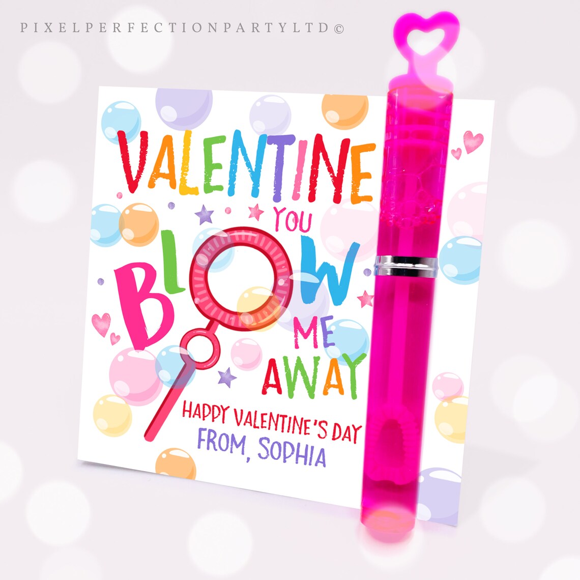 Editable Valentine Bubble Tags Valentine You Blow Me Away Gift - Etsy