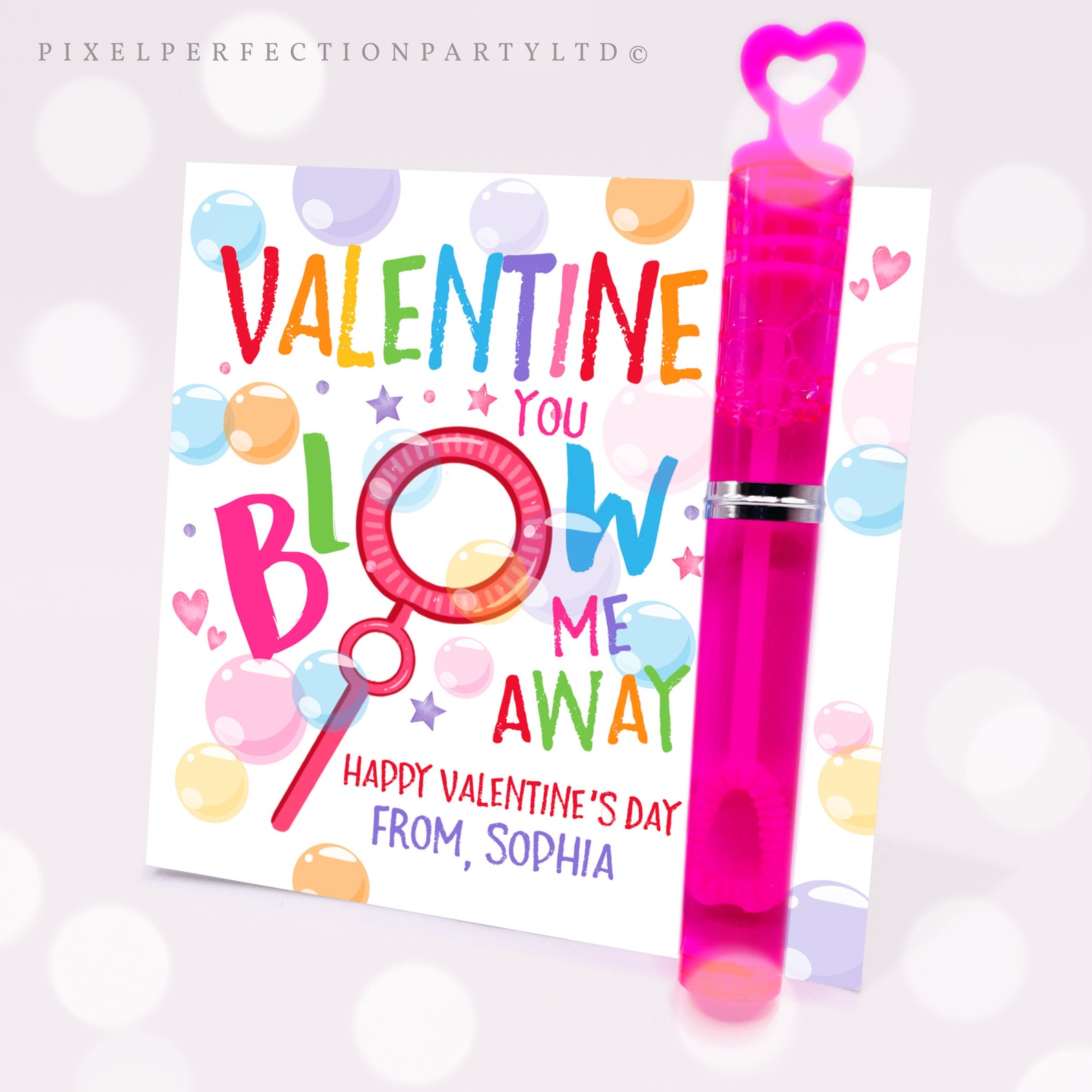 Editable Valentine Bubble Tags Valentine You Blow Me Away Gift - Etsy