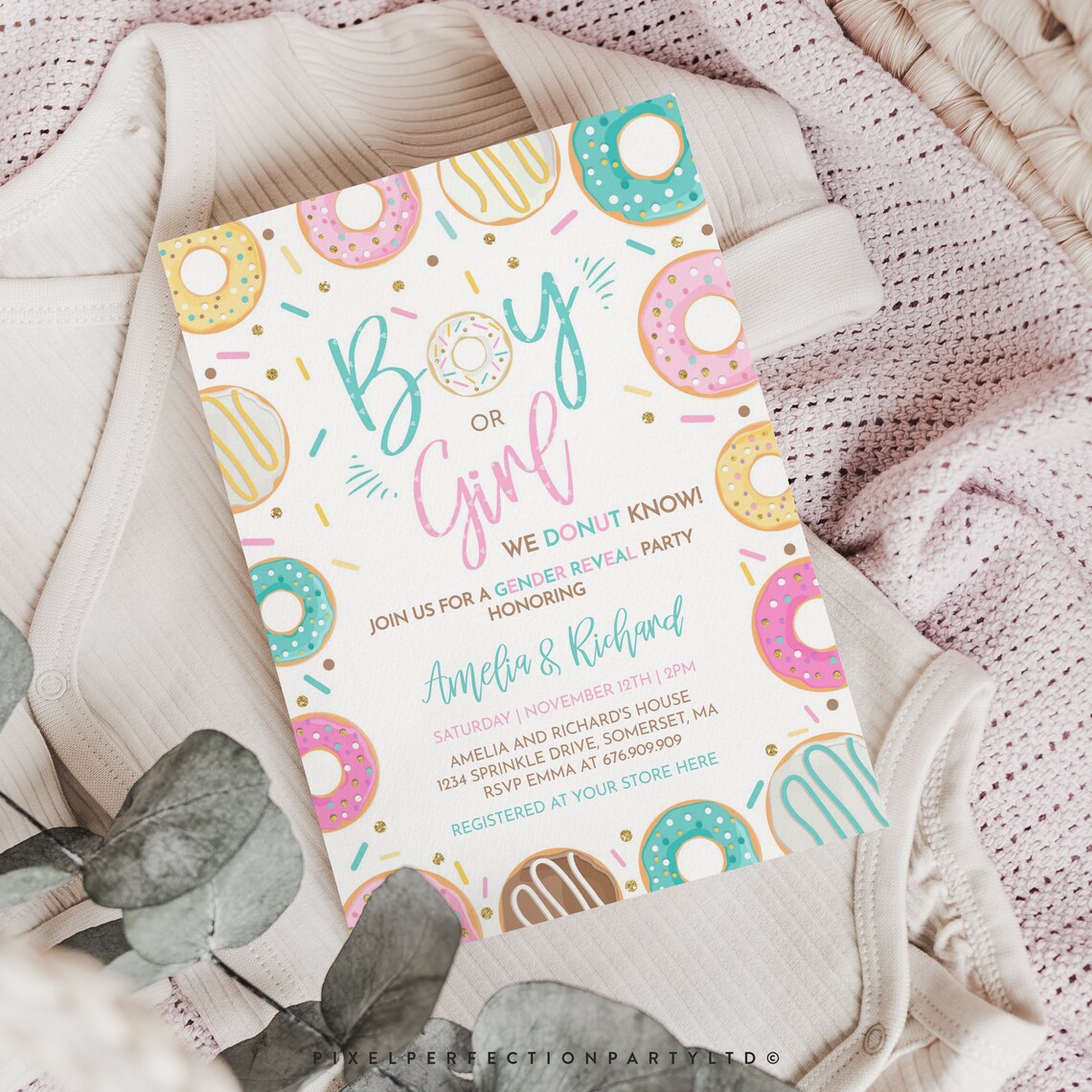 Donut Gender Reveal Donut Gender Reveal Party Donut Boy or - Etsy UK