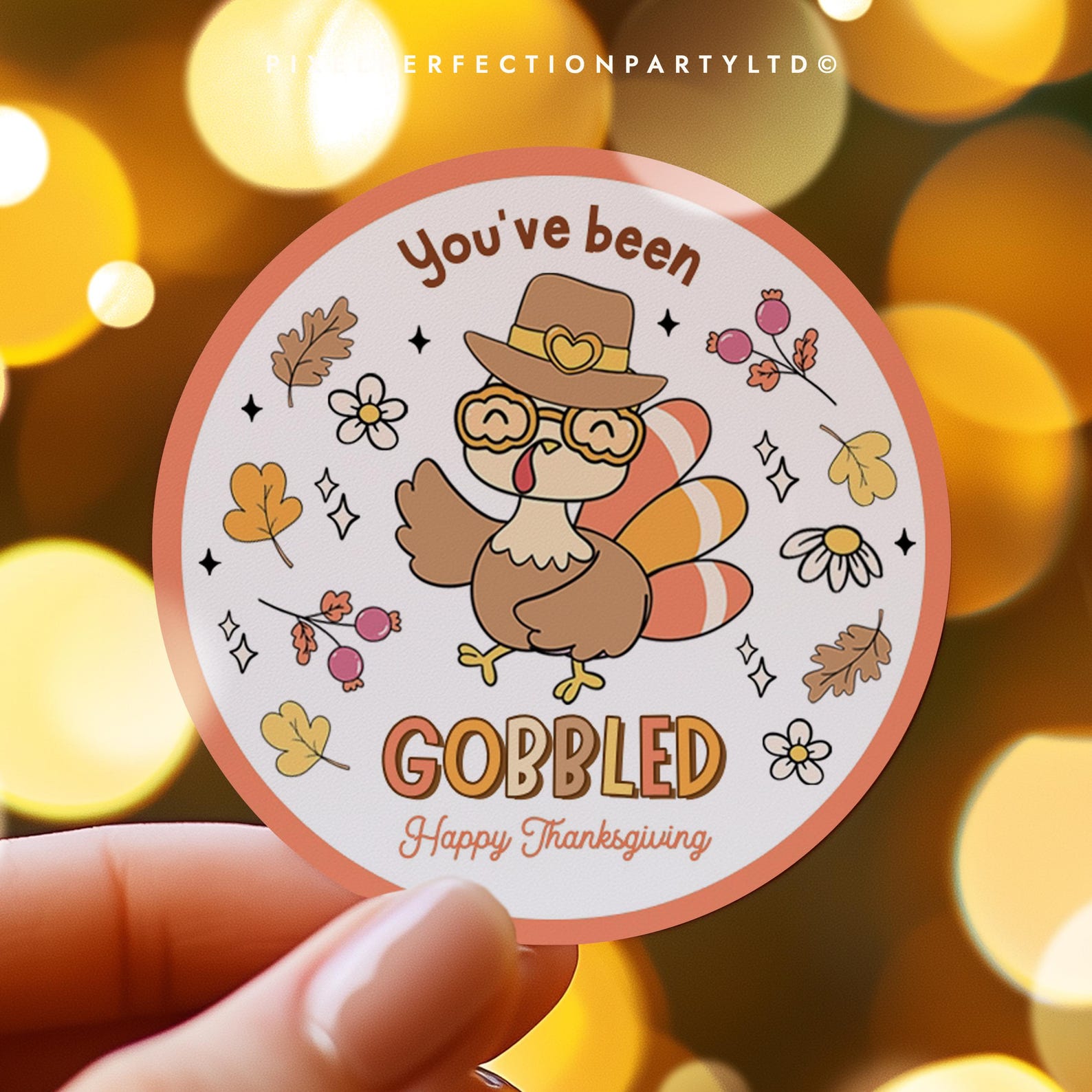 Editable You've Been Gobbled Gift Tag We've Been Gobbled Thanksgiving ...