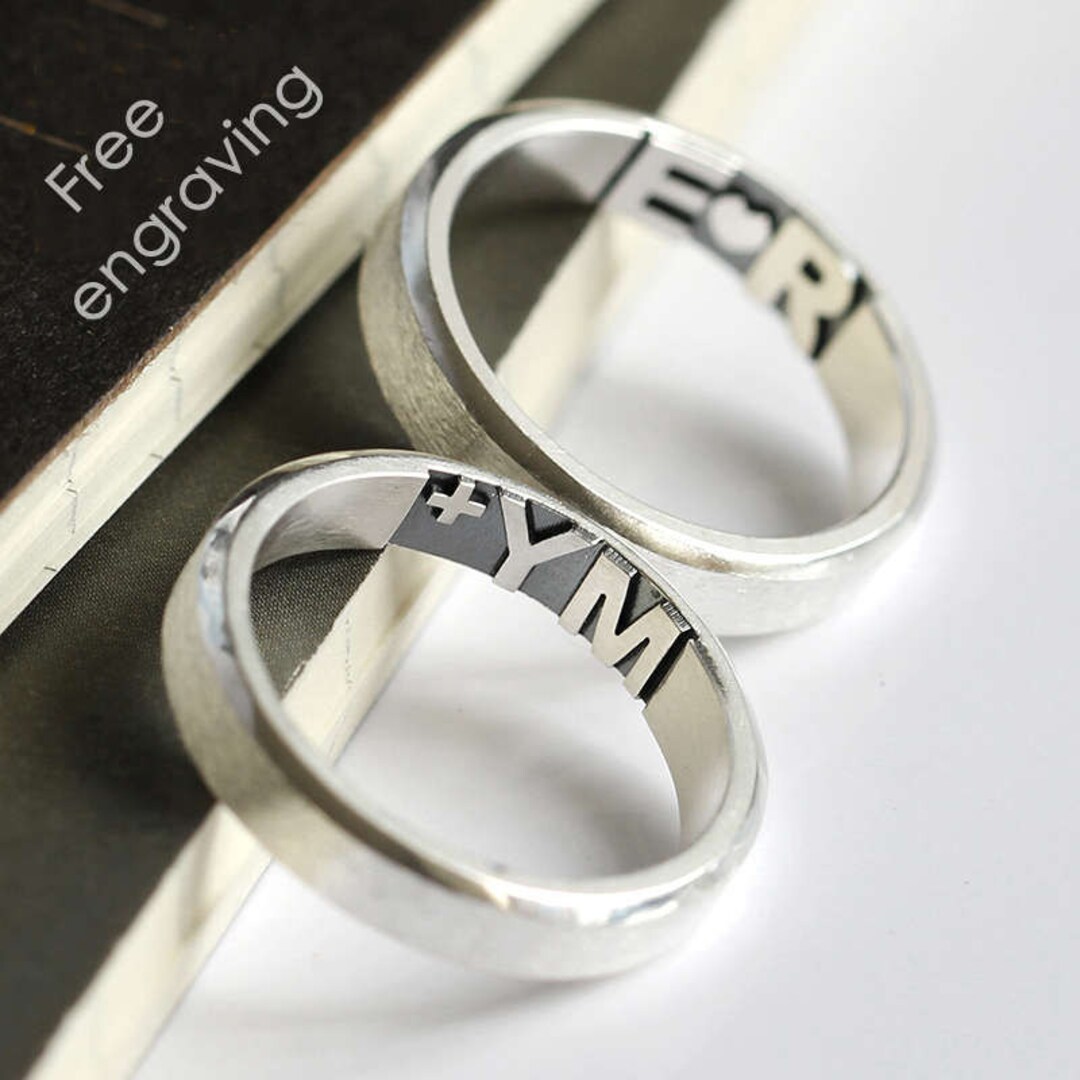 Matching Promise Rings, Personalized Couple Rings, Promise Rings for ...