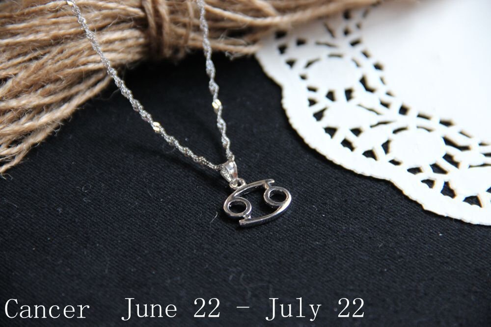Cancer Necklace,zodiac Necklace,zodiac Jewelry,zodiac Charms ...