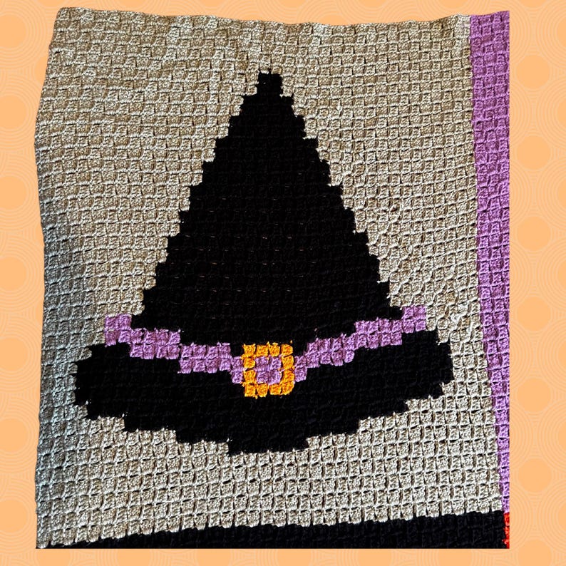 Halloween Crochet Blanket Pattern: Graph & Written Instructions (PDF ...