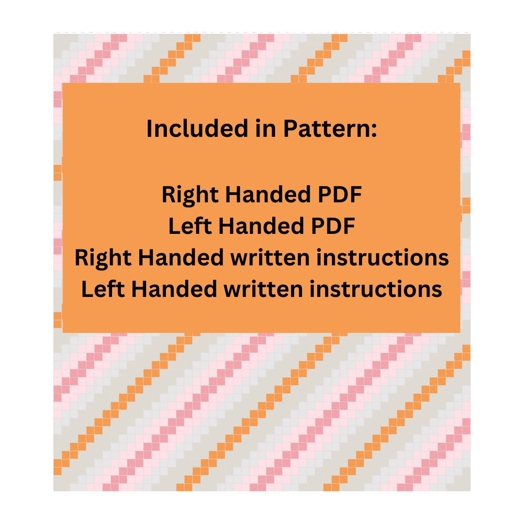 Fall Pink Neutral. Crochet Pattern. Graph and Written Instructions. PDF ...