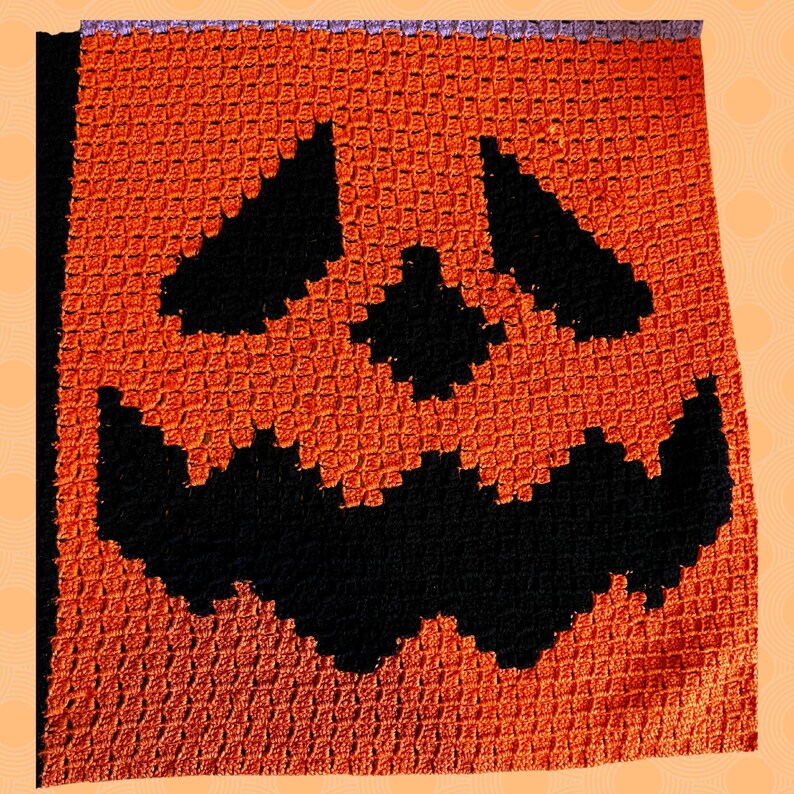 Halloween Crochet Blanket Pattern: Graph & Written Instructions (PDF ...