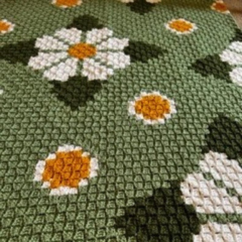 Flower C2C Crochet Blanket Pattern Bundle (PDF Digital Download) - Etsy