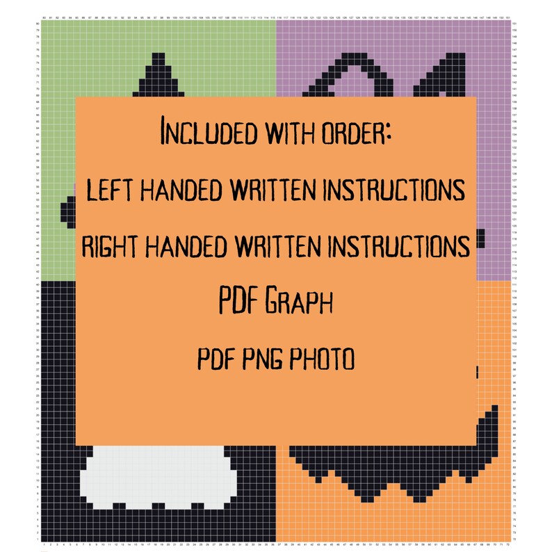 Halloween Crochet Blanket Pattern: Graph & Written Instructions (PDF ...
