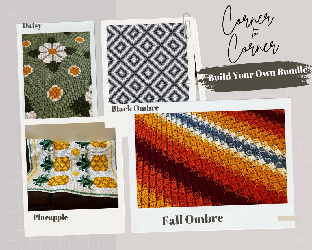 Build Your Own Bundle - Corner to Corner Blankets - PDF - Download - Etsy