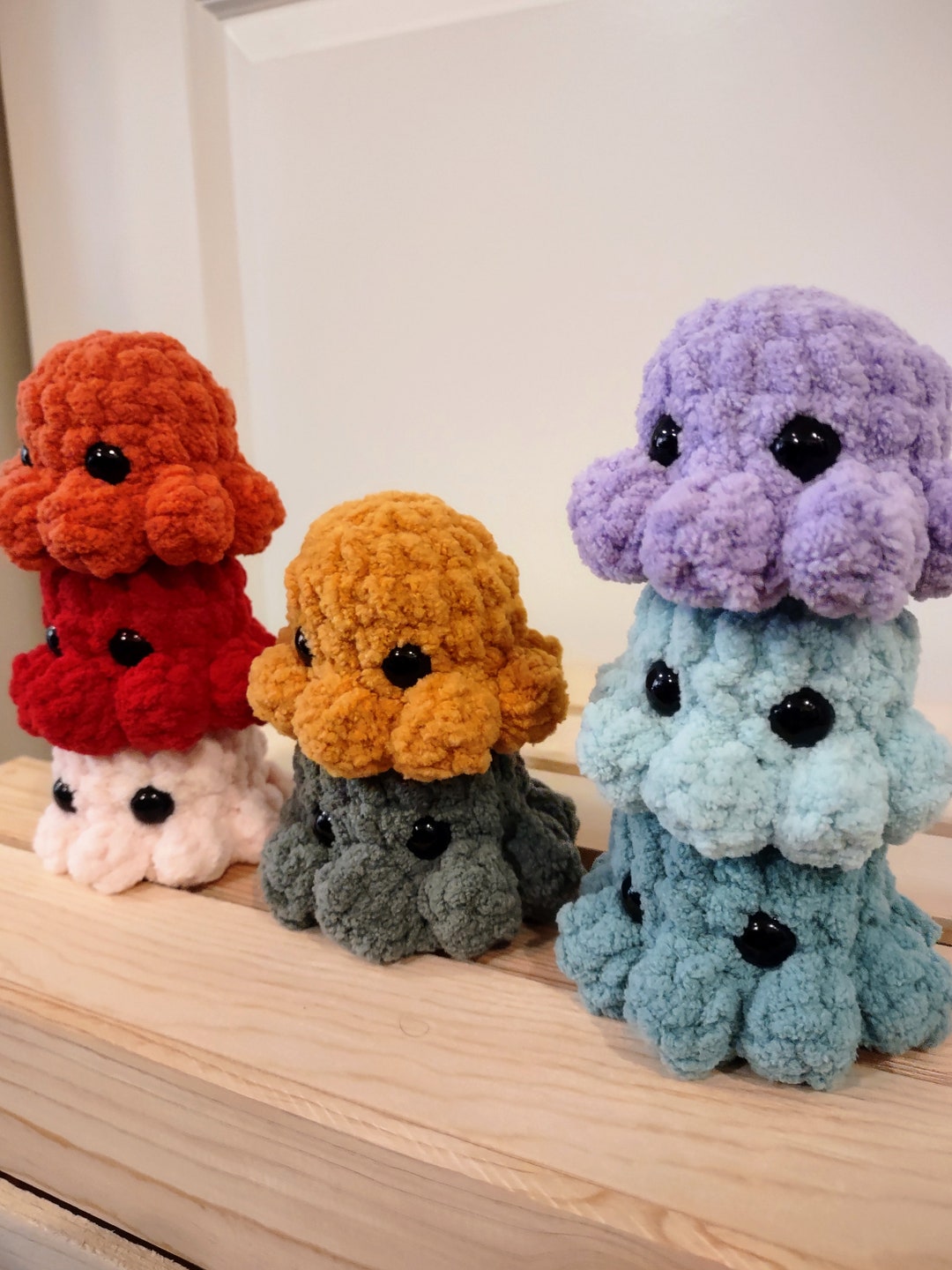 Fuzzy Octopus Plush Crochet Octopus Toy Mini Octopus - Etsy