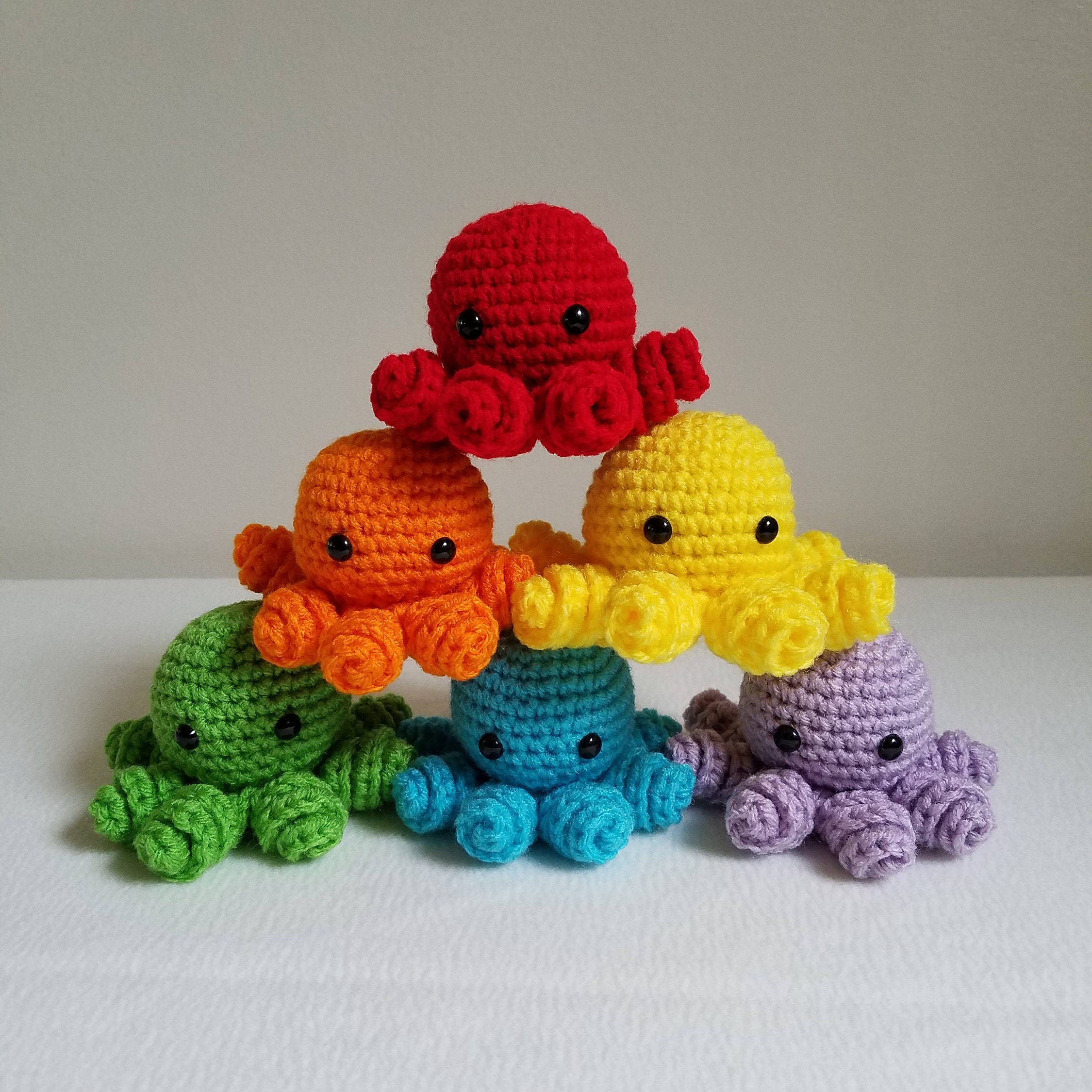 Mini Octopus Plush Amigurumi Octopus Crochet Animals ... Mini Octopus Plush Amigurumi Octopus Crochet Animals ...