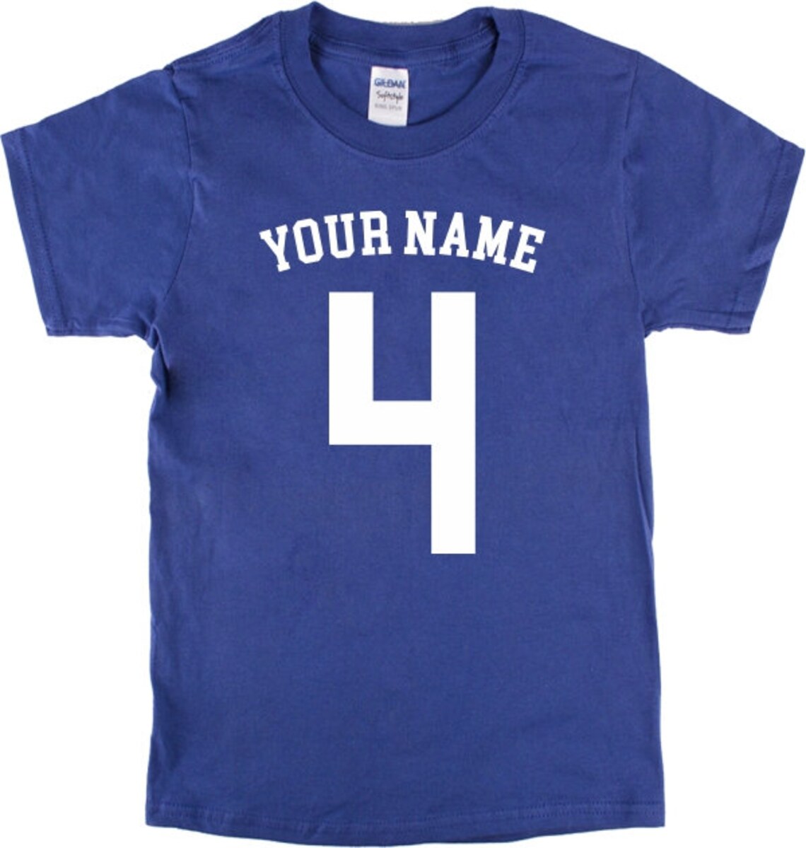 Name & Number Custom Printed T-Shirt Personalised Sport | Etsy